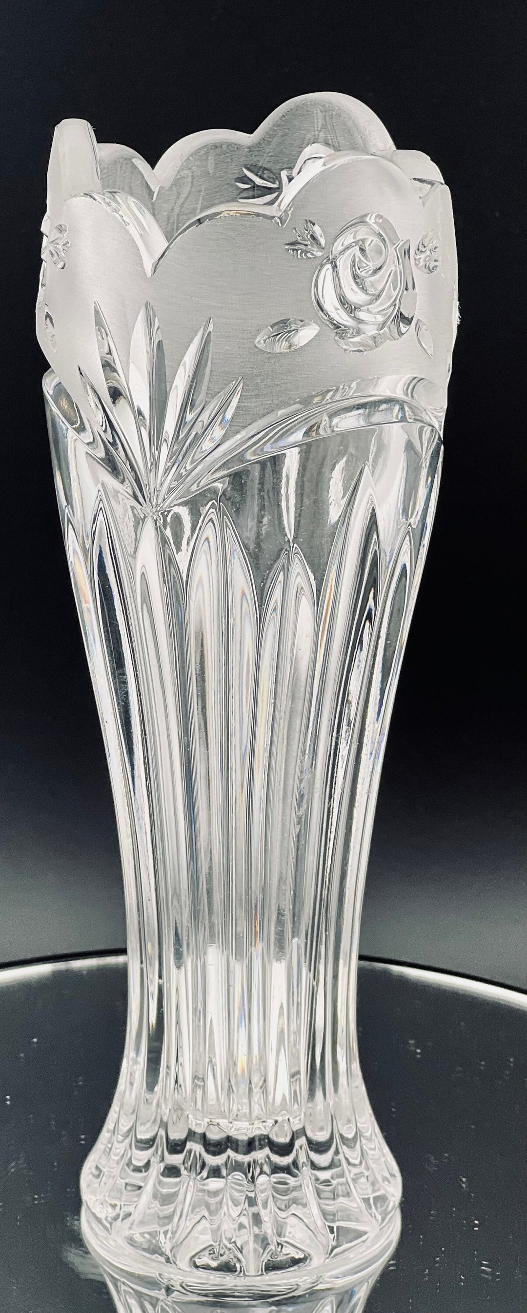 Oneida Crystal "southern Garden" 7" Bud Vase - Etsy