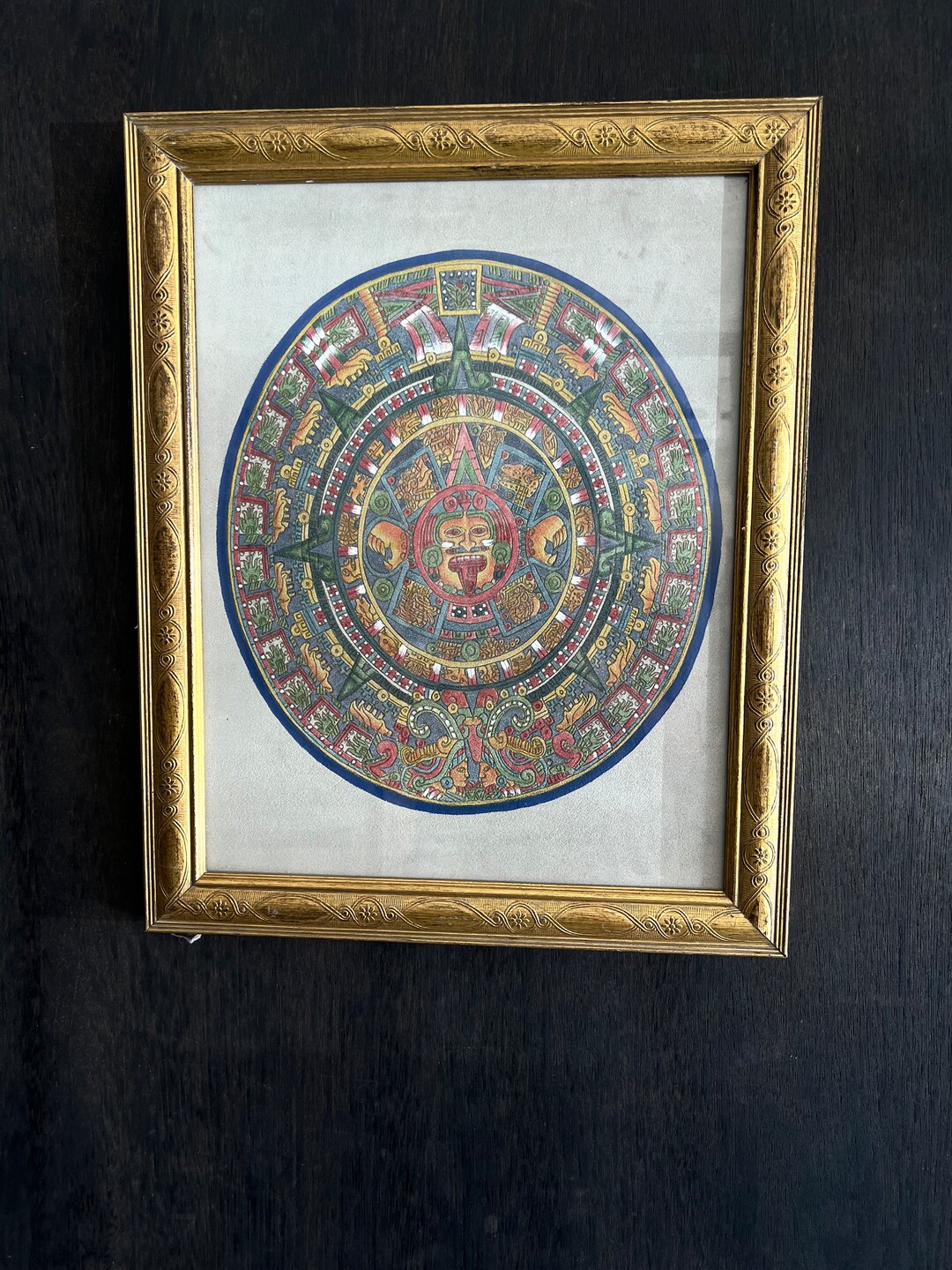 Aztec Calendar the Sun Stone Tenochititlan Art - Etsy