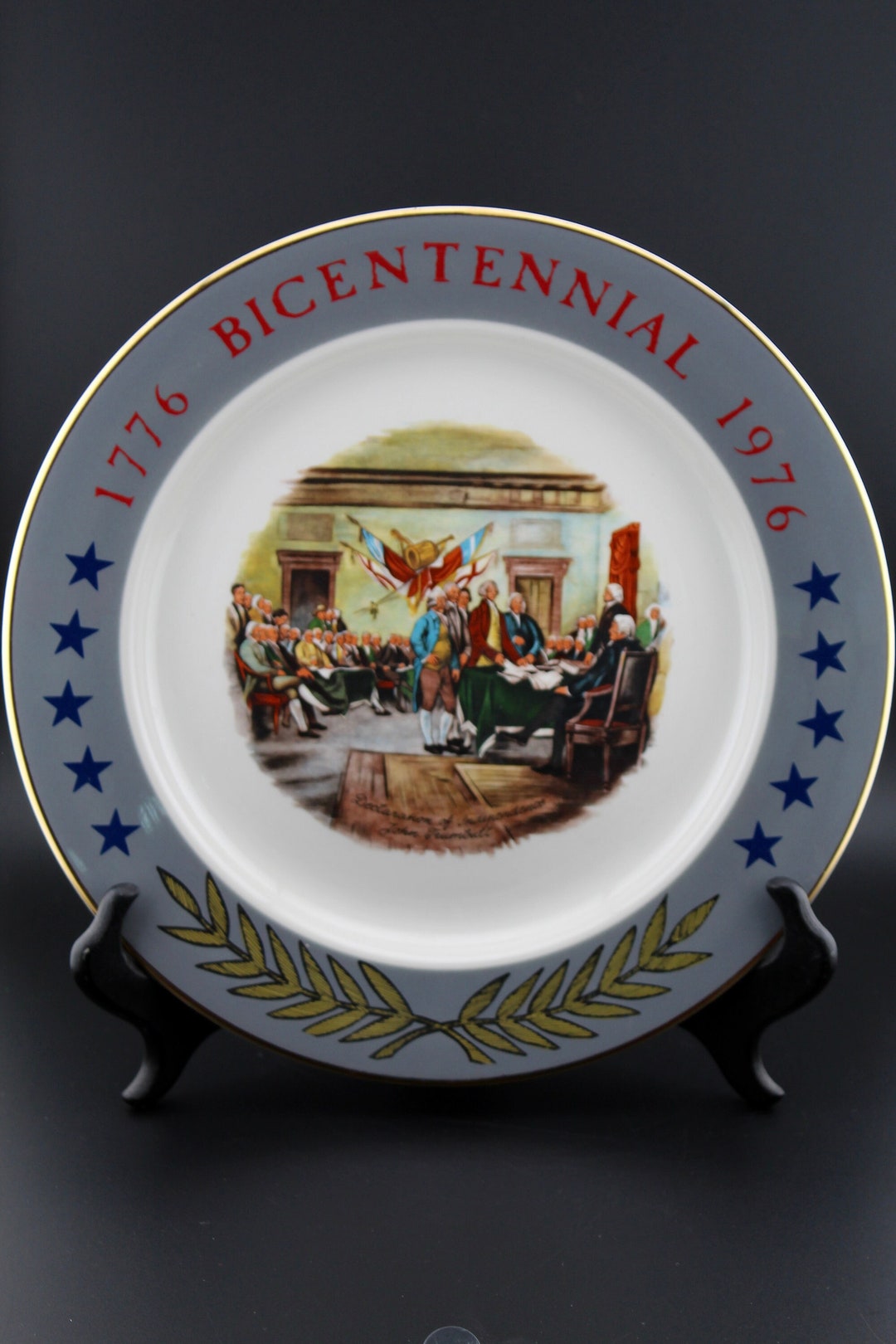 1976 Bicentennial Commemorative Plate - Etsy