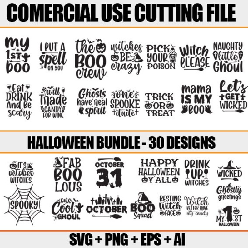 Halloween Svg Bundle, Fall SVG Bundle, Autumn Svg, Thanksgiving Svg ...