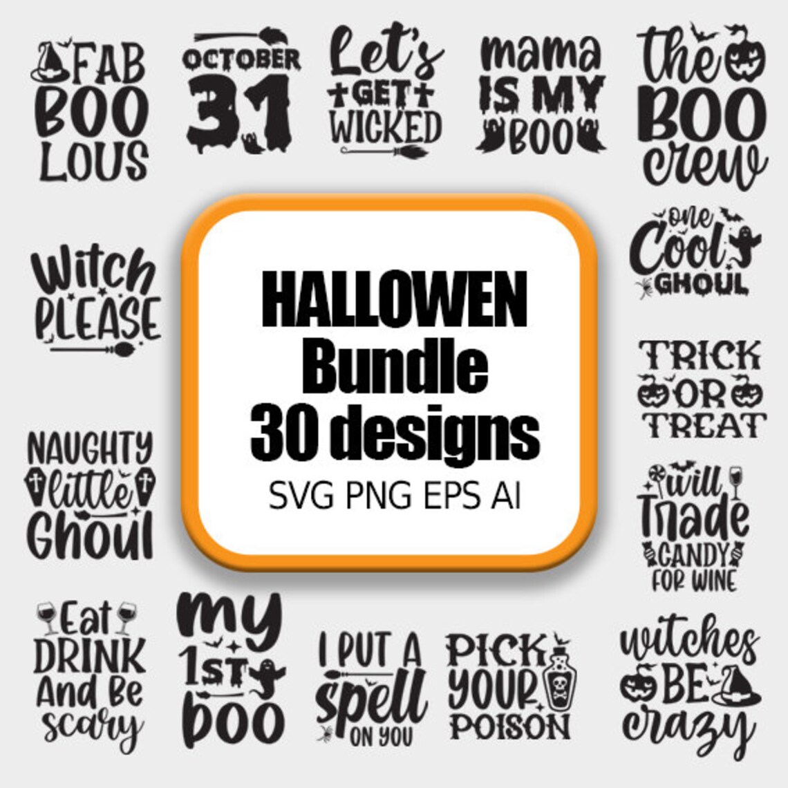 Halloween Svg Bundle, Fall SVG Bundle, Autumn Svg, Thanksgiving Svg ...