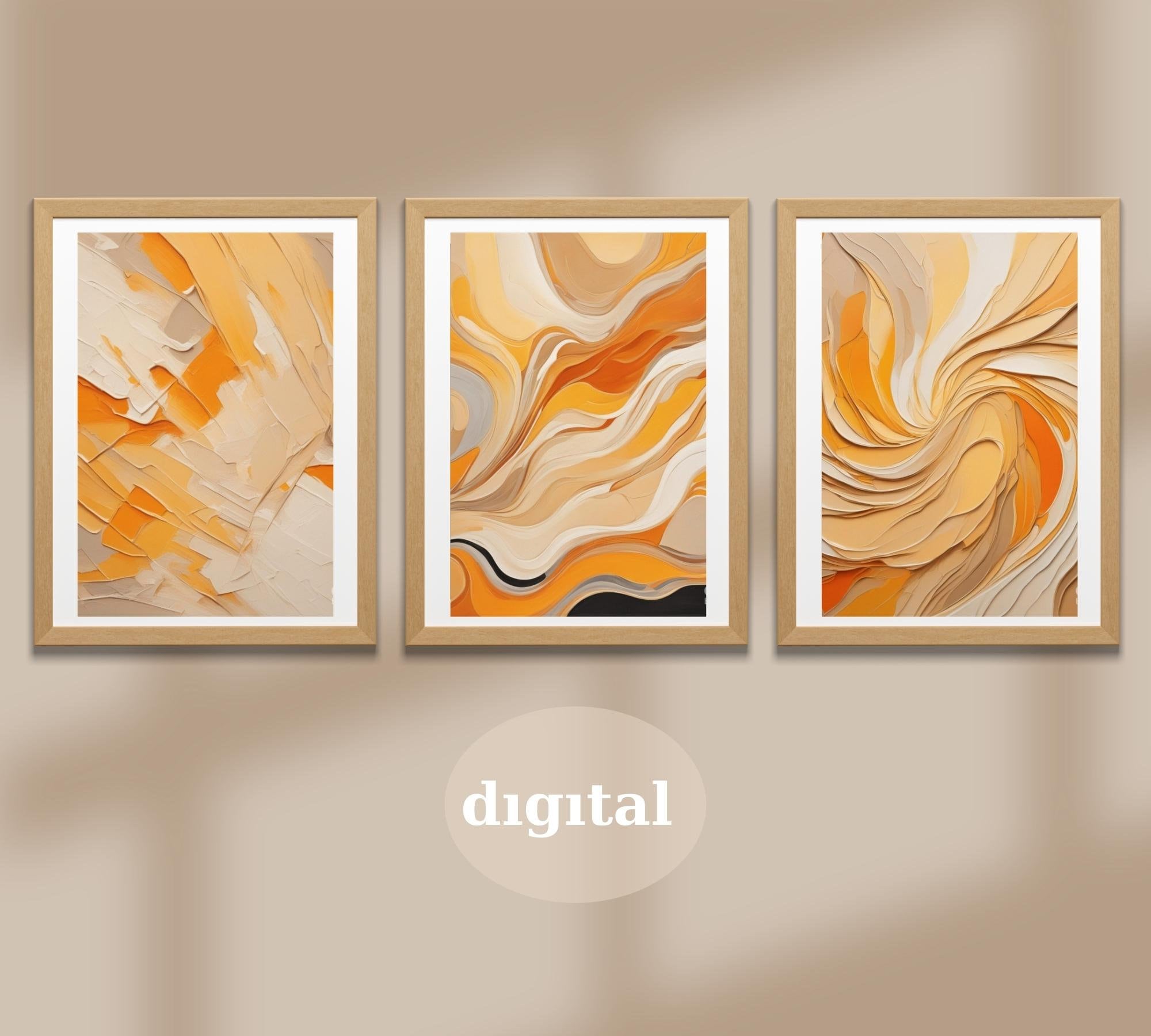 Orange Abstract Designs