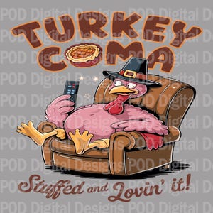 Transparent Png Purkey Coma Digital Download, Image for Sublimation ...