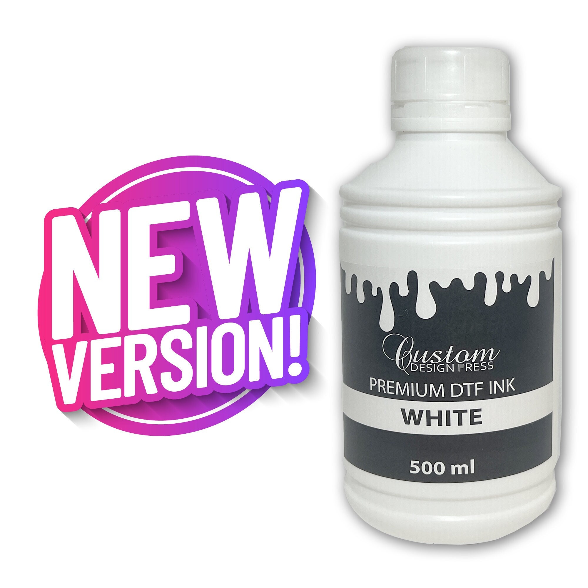 Premium DTF White Ink (500 Ml) - Premium White DTF Ink for Bright ...