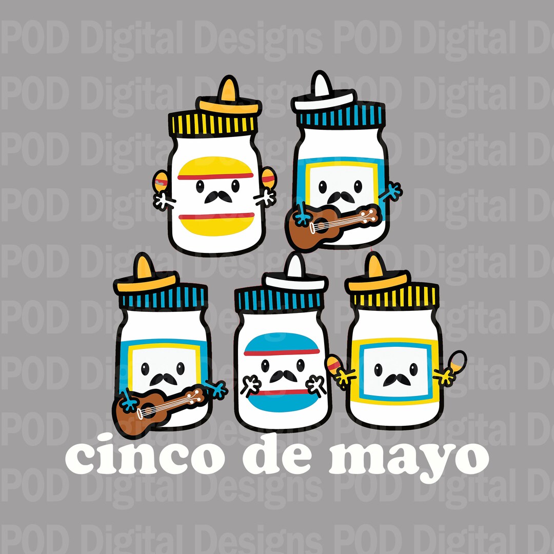 Transparent Png Cinco De Mayo Jars, Sublimation, DTF, DTG, Digital ...