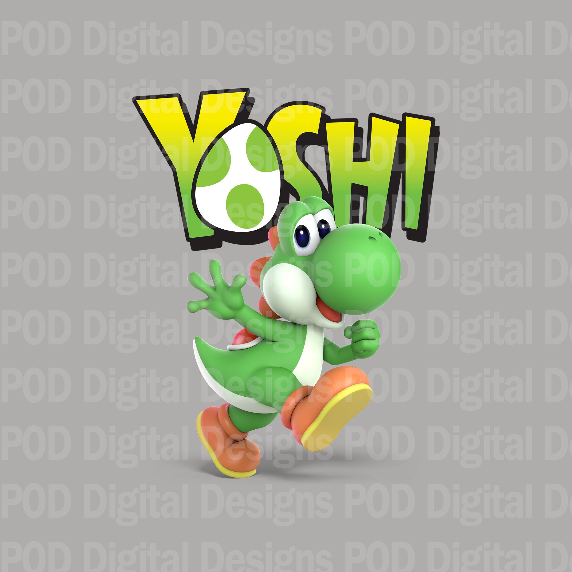 Transparent Png Yoshi | Sublimation | DTF | DTG - Etsy