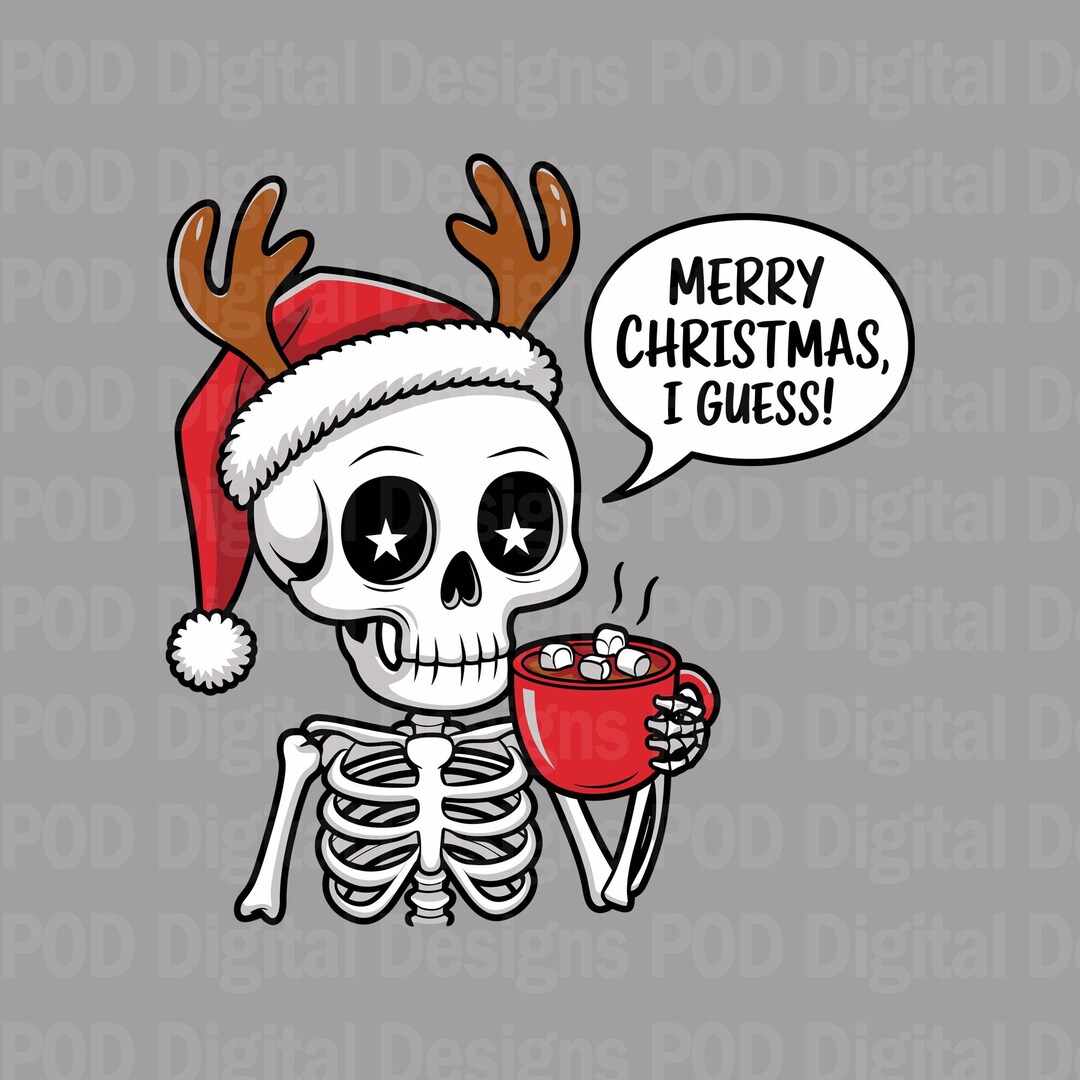 Transparent PNG Merry Christmas I Guess Funny Digital Design ...