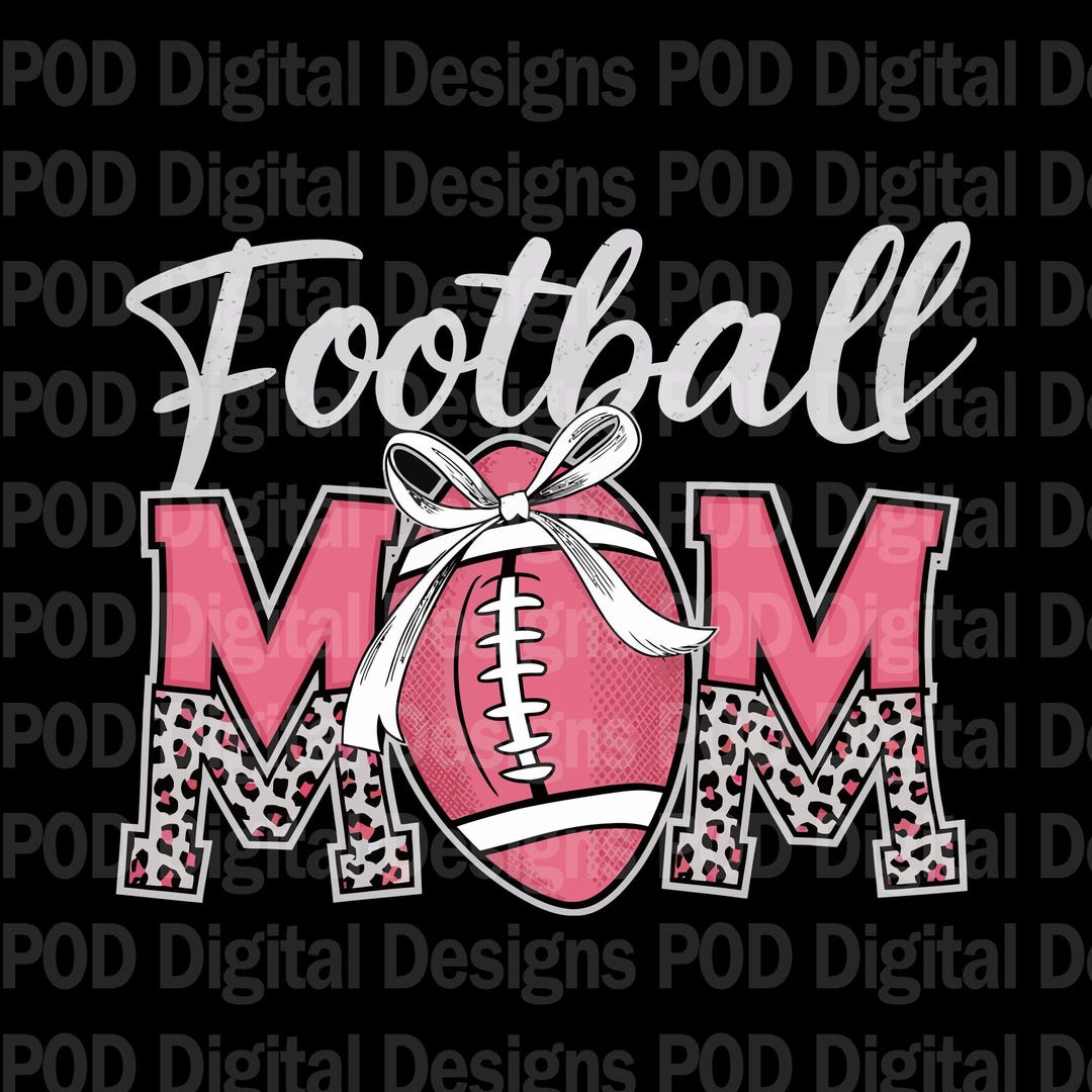 Transparent Png Pink Fotball Mom Digital Image for Sublimation, DTF ...