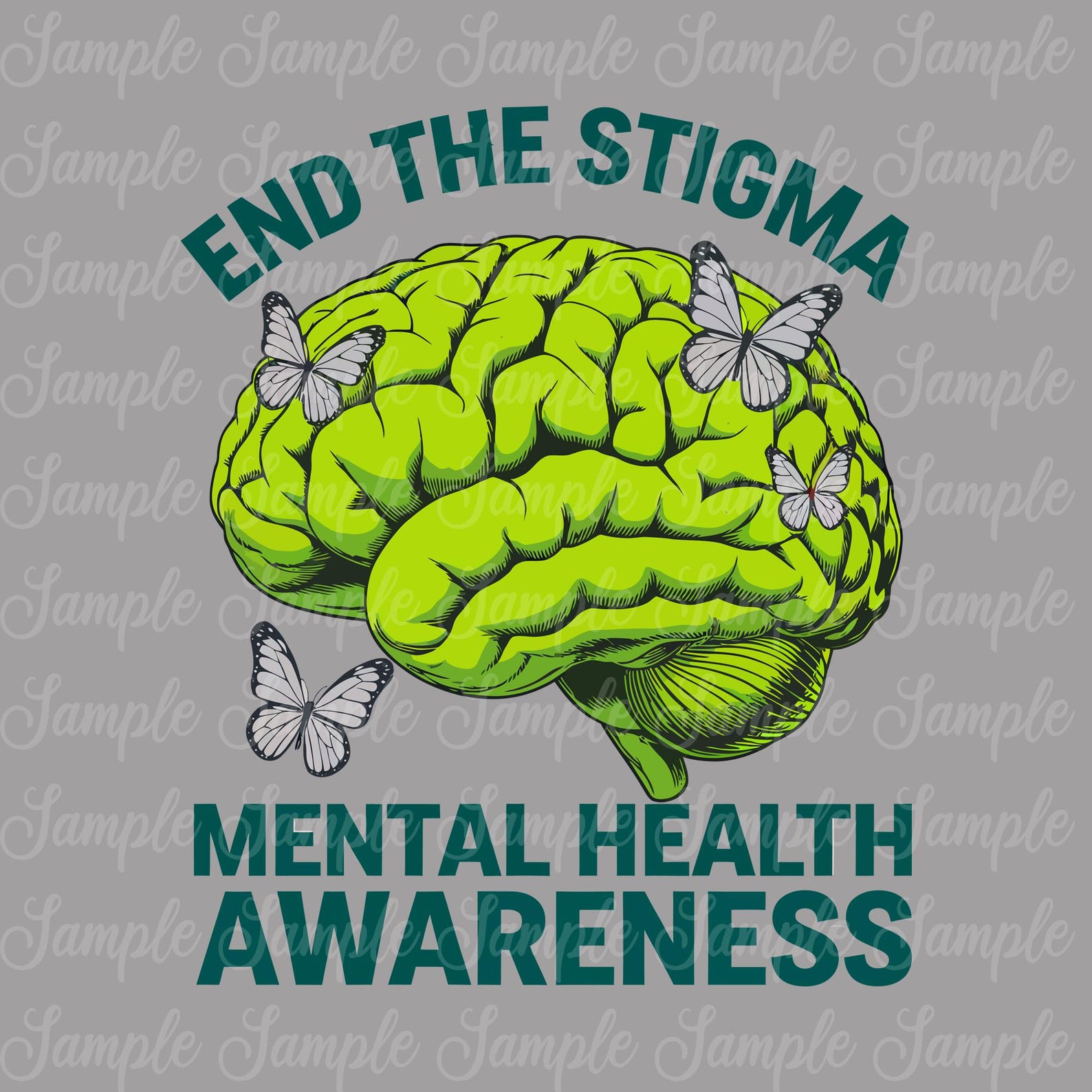 Transparent PNG End the Stigma Mental Health Awareness T-shirt Digital ...
