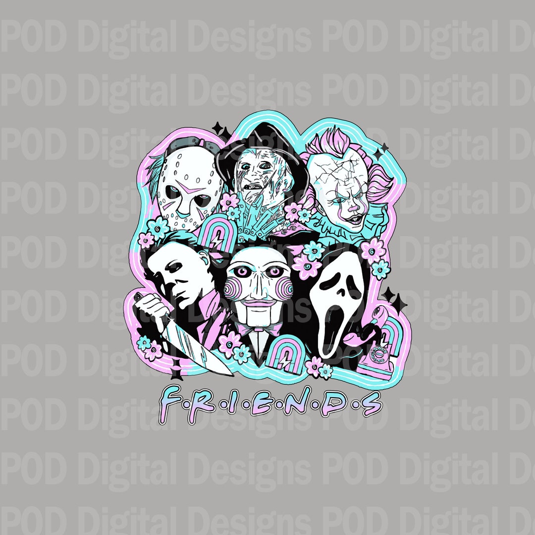 Transparent Png Horror Friends - Etsy