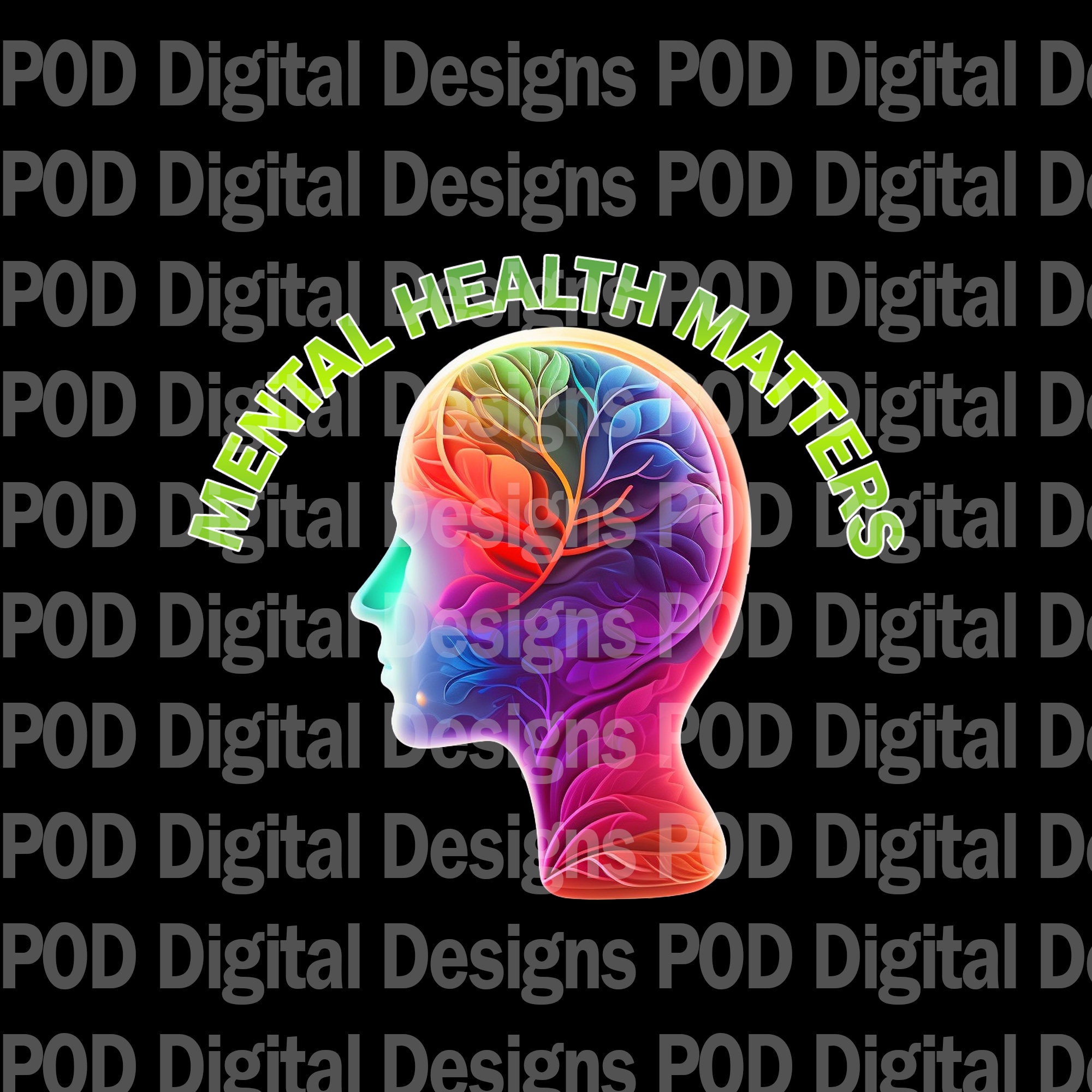 Transparent PNG Mental Health Awareness - Etsy
