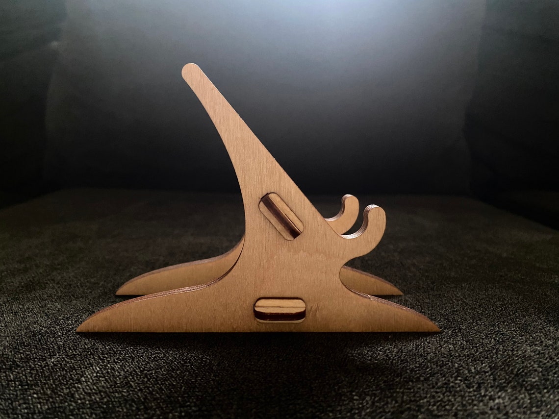 Art Nouveau Laser Cut Wooden Phone Holder I Wooden Phone Stand - Etsy