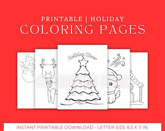 Printable Letter to Santa Coloring Page Christmas Wish List - Etsy