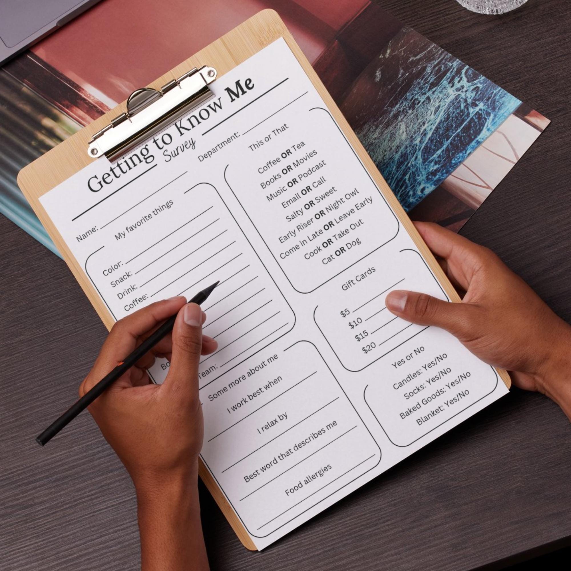 Getting to Know Me Survey Printable, Team Building Icebreaker Worksheet ...