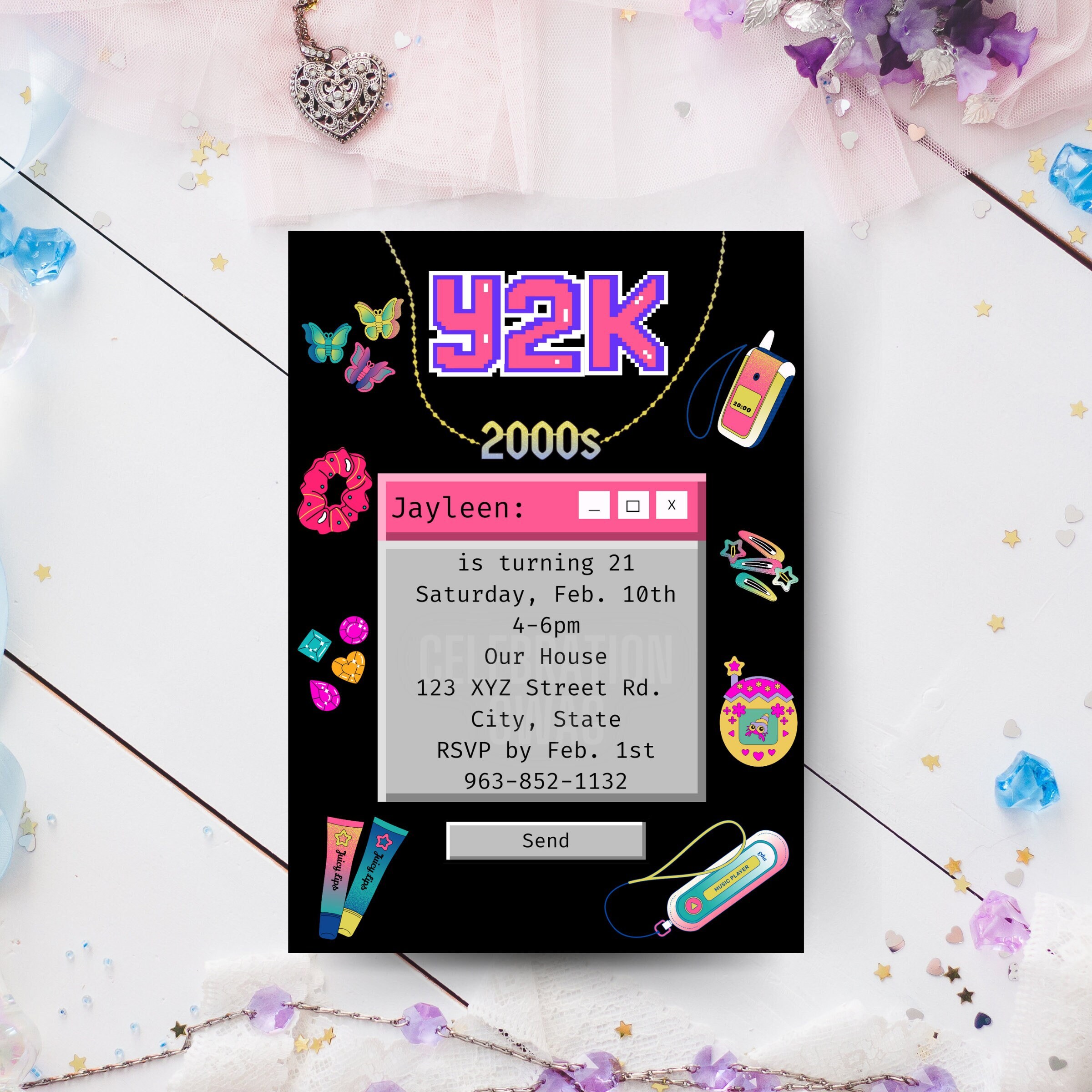 Y2K Party Invitation Back to the 2000s Party Retro - Etsy