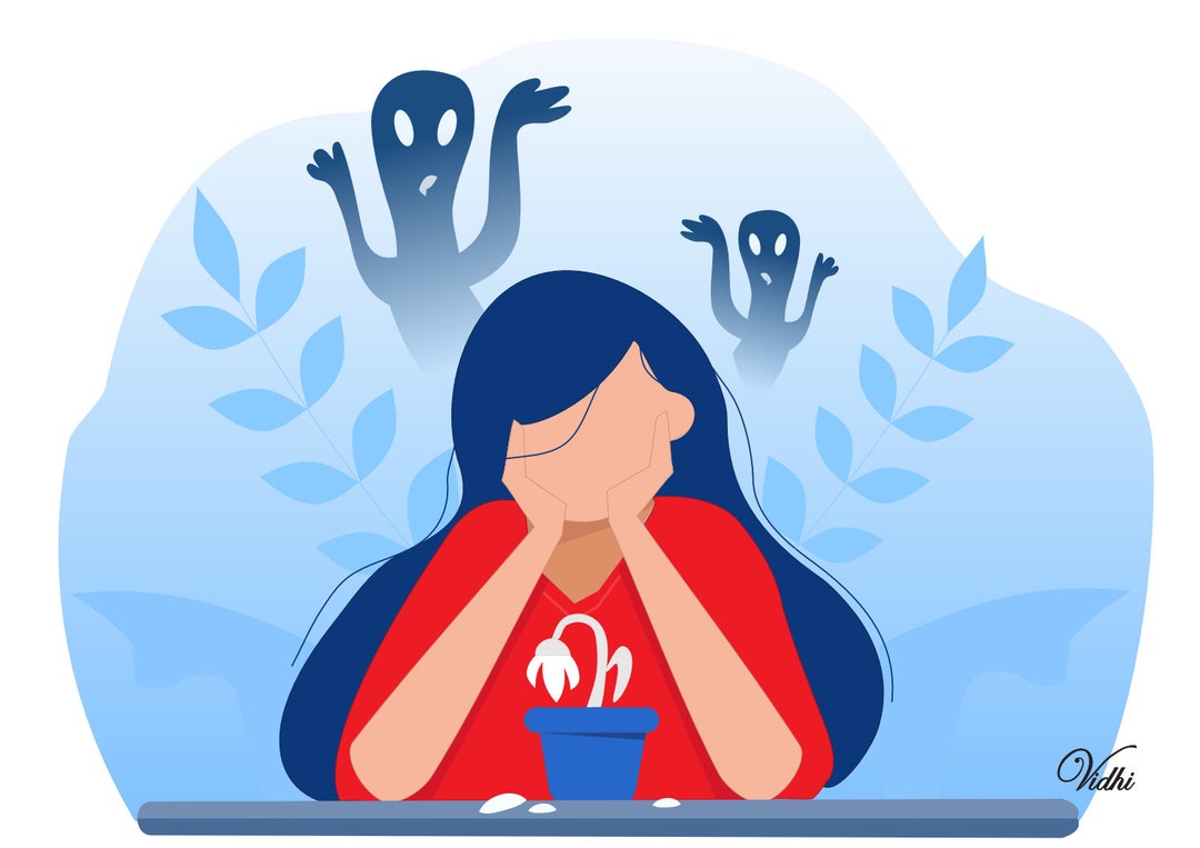 Sad Illustration Poster Printable - Etsy