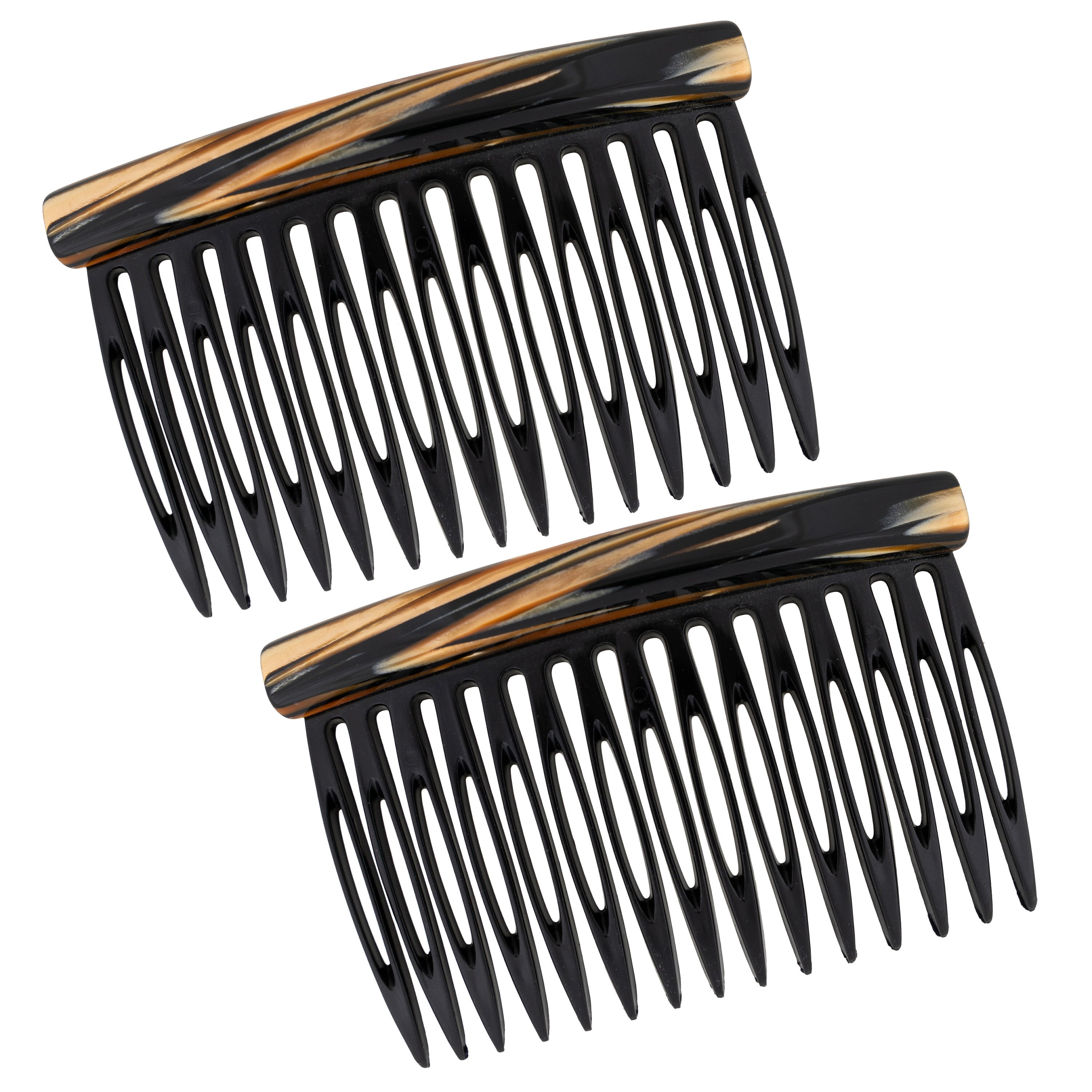 Charles J. Wahba Basic Side Comb With Covered Top paired Handmade in ...
