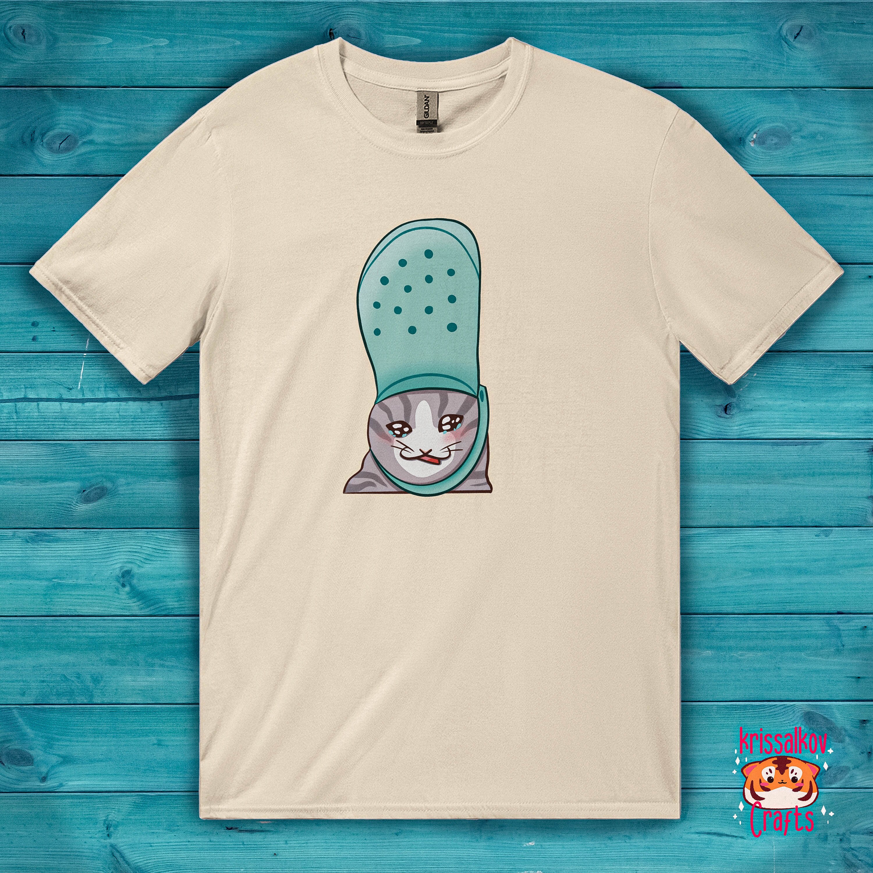 Cat Meme Shirt Sad Cat With Crocs Meme Shirt Crying Cat Unisex Tee El ...