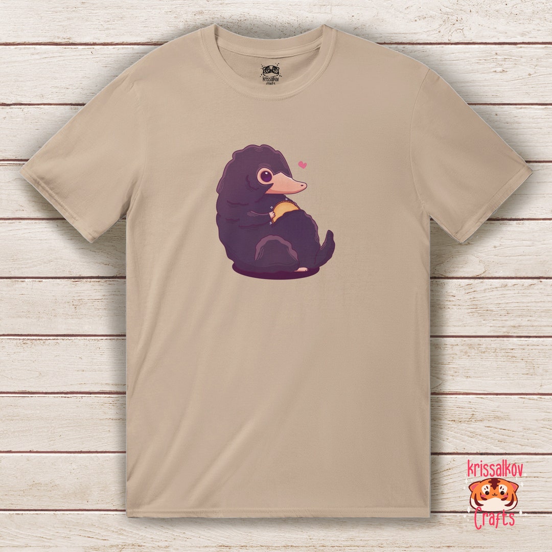 Niffler With Coin Tshirt, Fan Made Merch, Unisex Tee, Great Gifts for ...