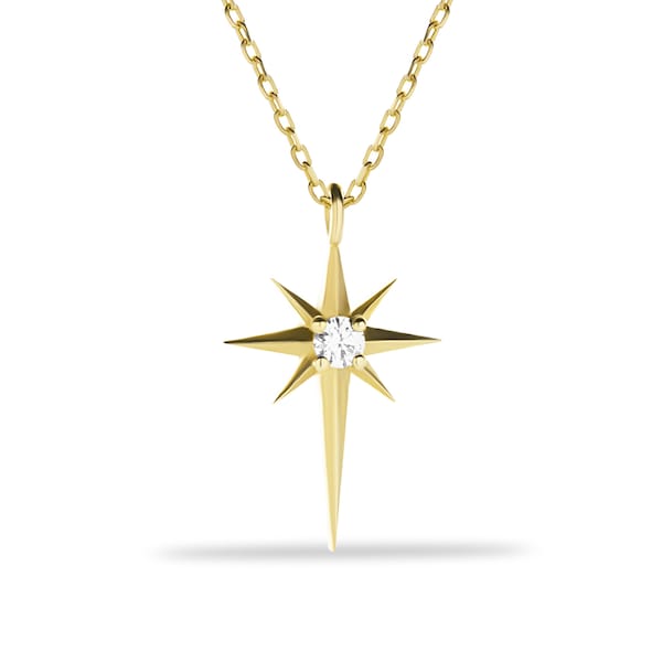 North Star Necklace - Etsy