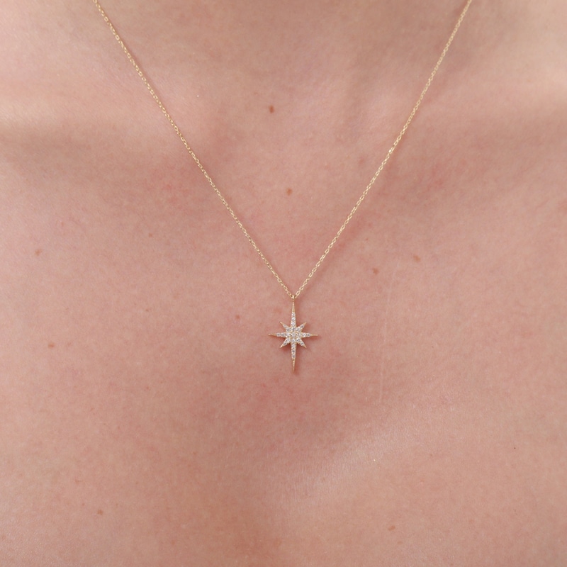 North Star Necklace - Etsy