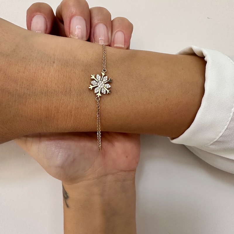 Snowflake Bracelet - Etsy