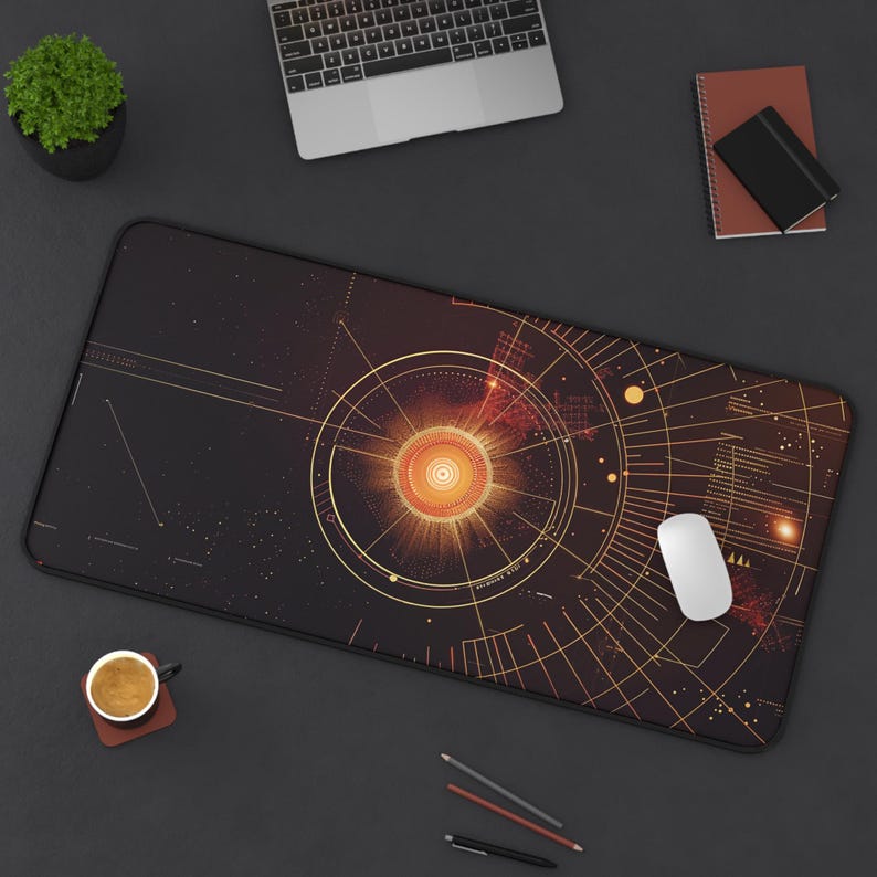 Desk Mat Celestial Phangkey Amaterasu Cosmic Mystical Aura Futuristic ...