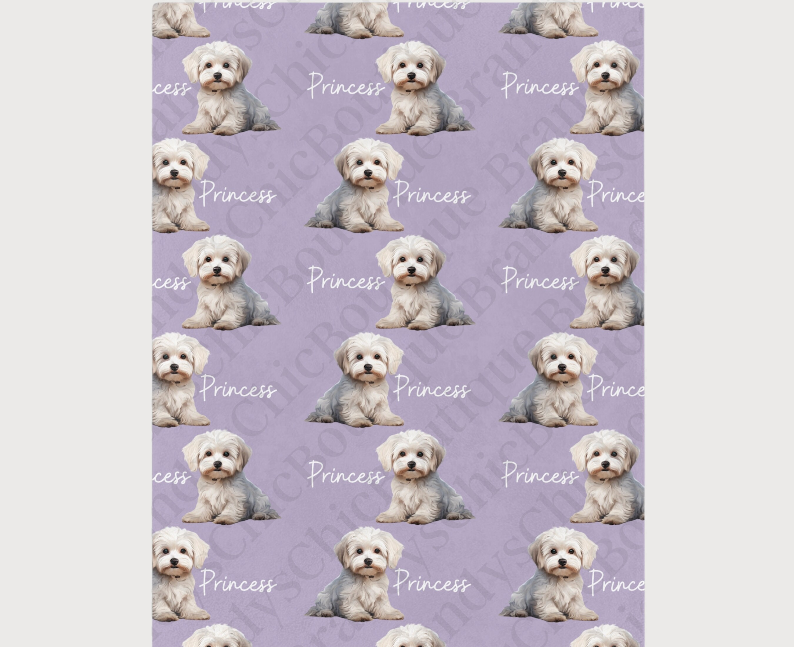 Maltipoo Blanket With Dog Name, Custom Gift for Dog Owner, Cavapoo Dog ...