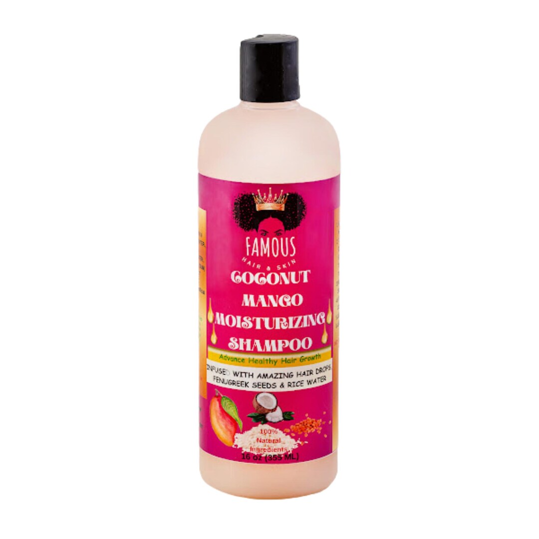 16 Oz. COCONUT MANGO Rice Water Shampoo/shampoo for Hair/hair Care ...