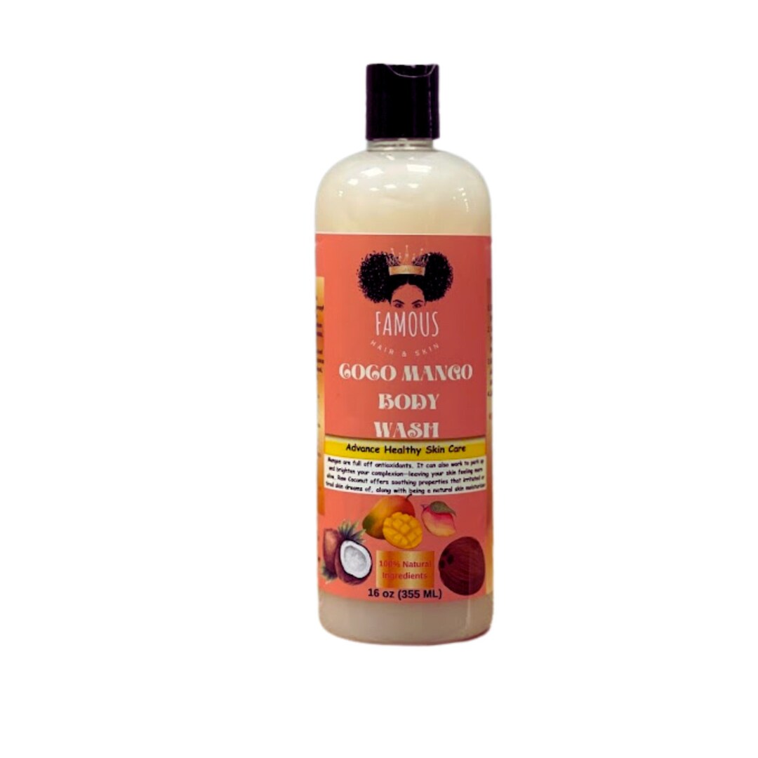 16 Oz. COCO MANGO Body Wash/ Organic Body Wash/ Scented Body Wash/body ...