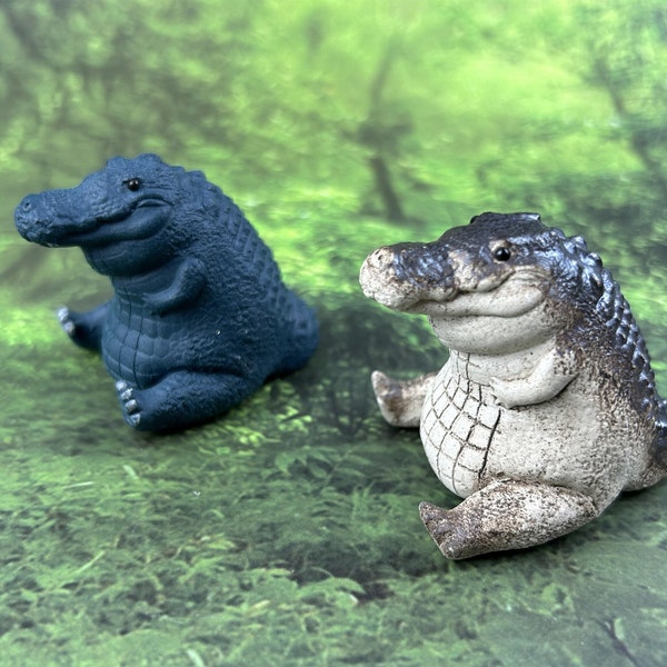 Alligator Figurine - Etsy