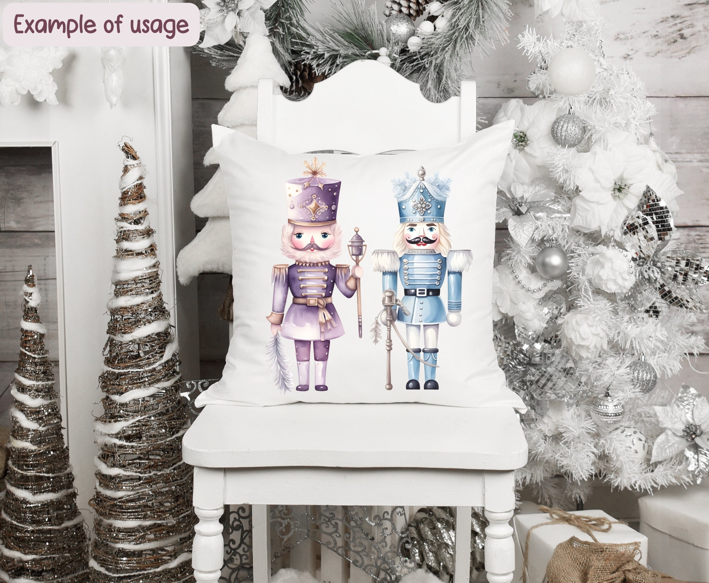 Christmas Nutcracker Clipart, Watercolor Clipart, Christmas Watercolor ...
