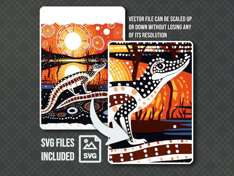 Aboriginal Art - Clip Art Transparent | 5 Digital File Types | Color ...