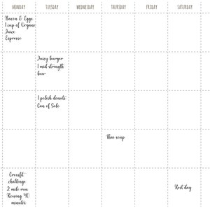 Printable Meal and Menu Planner: Cooking & Groceries | PDF Fillable, A4 ...