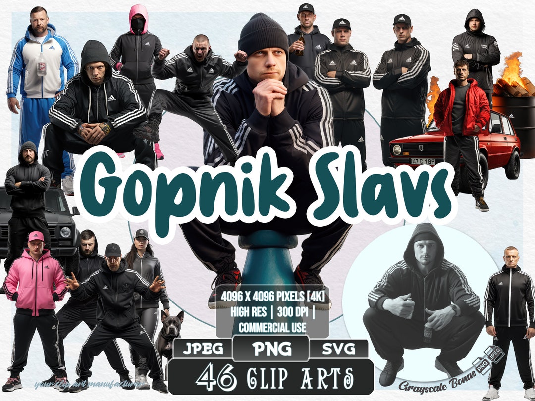 46 Gopnik Slavs Russian Tri Poloski 5 Digital File Types - Etsy