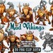 Mad Vikings - Clip Art Transparent | 5 Digital File Types | Color ...