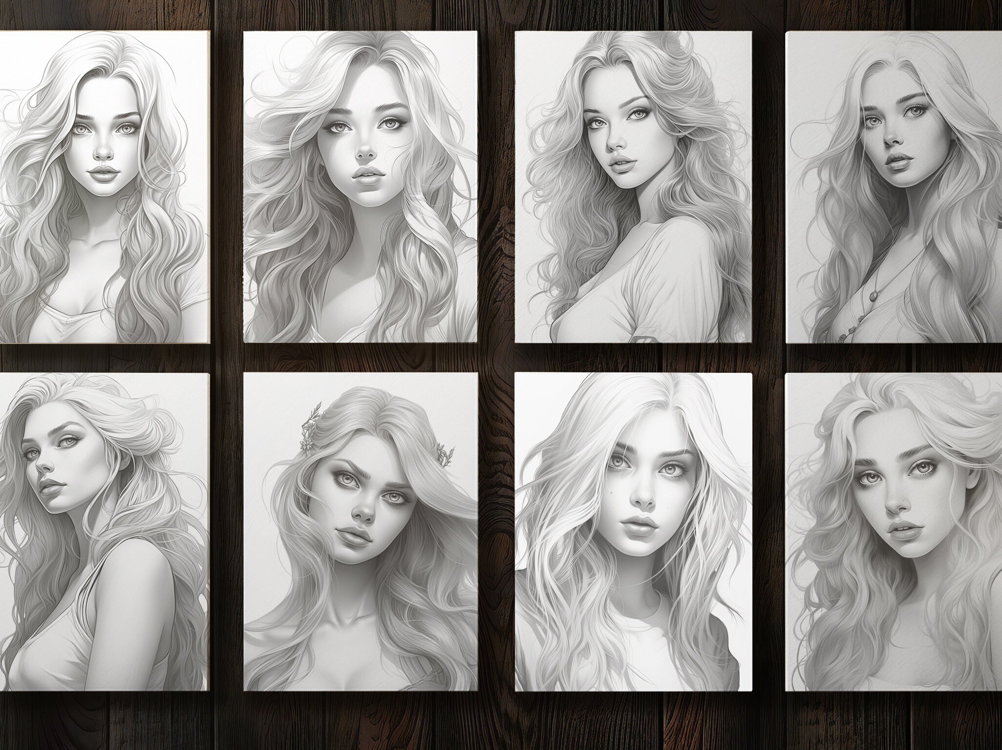 60 Slavic Beauties Coloring Book Pages 4 Different Versions A4 Format ... 60 Slavic Beauties Coloring Book Pages 4 Different Versions A4 Format ...