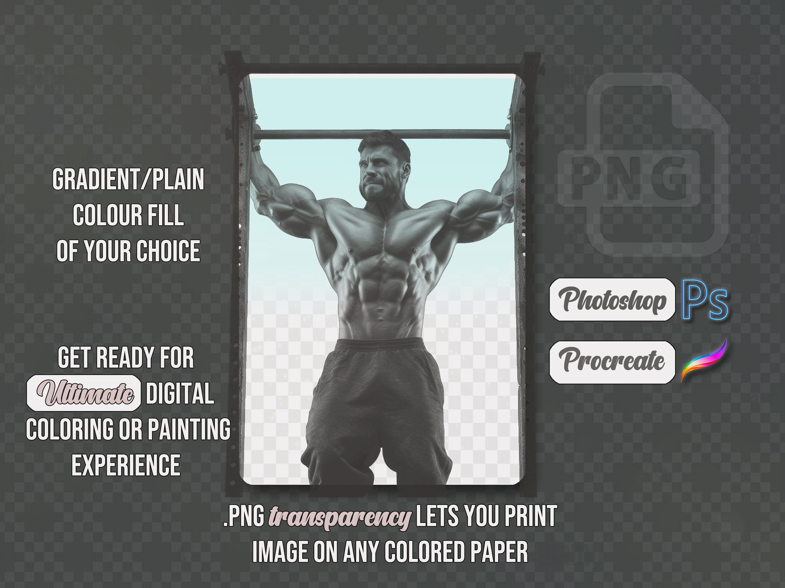 52 Bodybuilders-fitness and Bodybuilding | 5 Digital File Types | Color ...