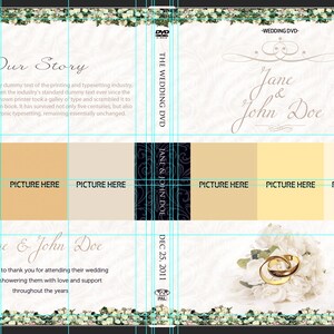 Classy Wedding DVD Cover Template | 2 Styles DVD Labels |300dpi | CMYK ...