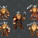 Mad Vikings - Clip Art Transparent | 5 Digital File Types | Color ...