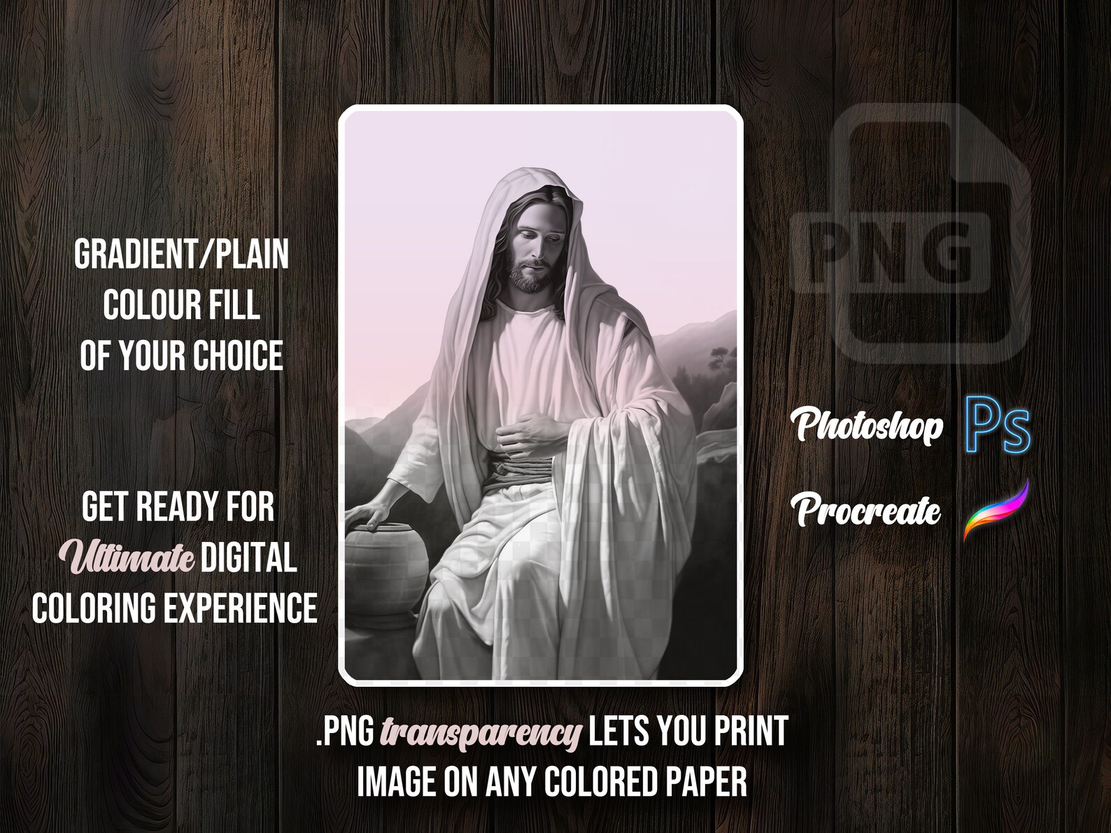 67 Pages of Jesus Christ | Coloring Book Pages | 4 Different Versions ...
