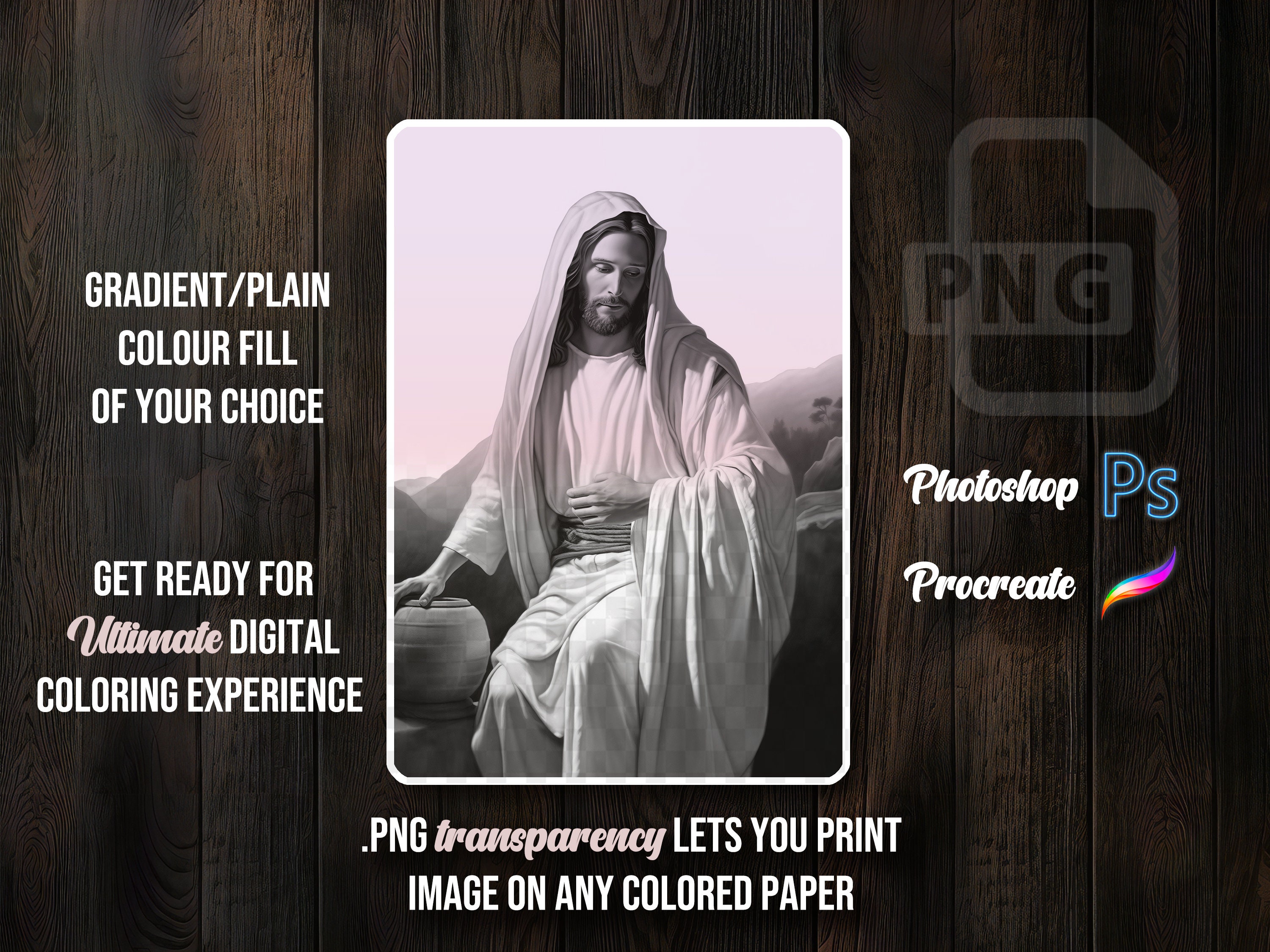 67 Pages of Jesus Christ | Coloring Book Pages | 4 Different Versions ...