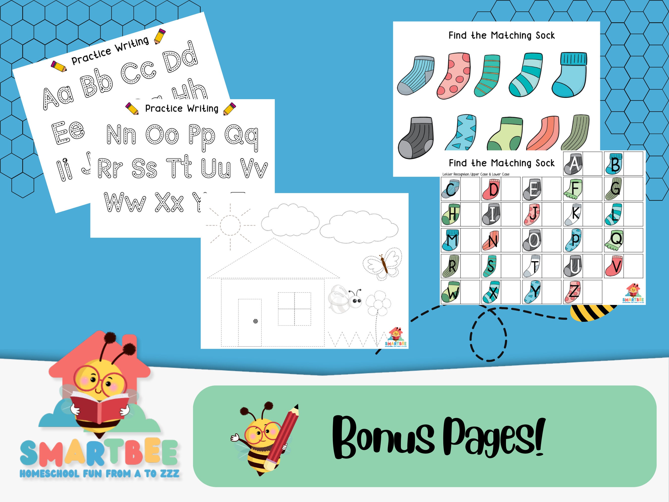 Smartbee DIY Toddler Learning Binder Level 2 Busy Book Sensory Book ...