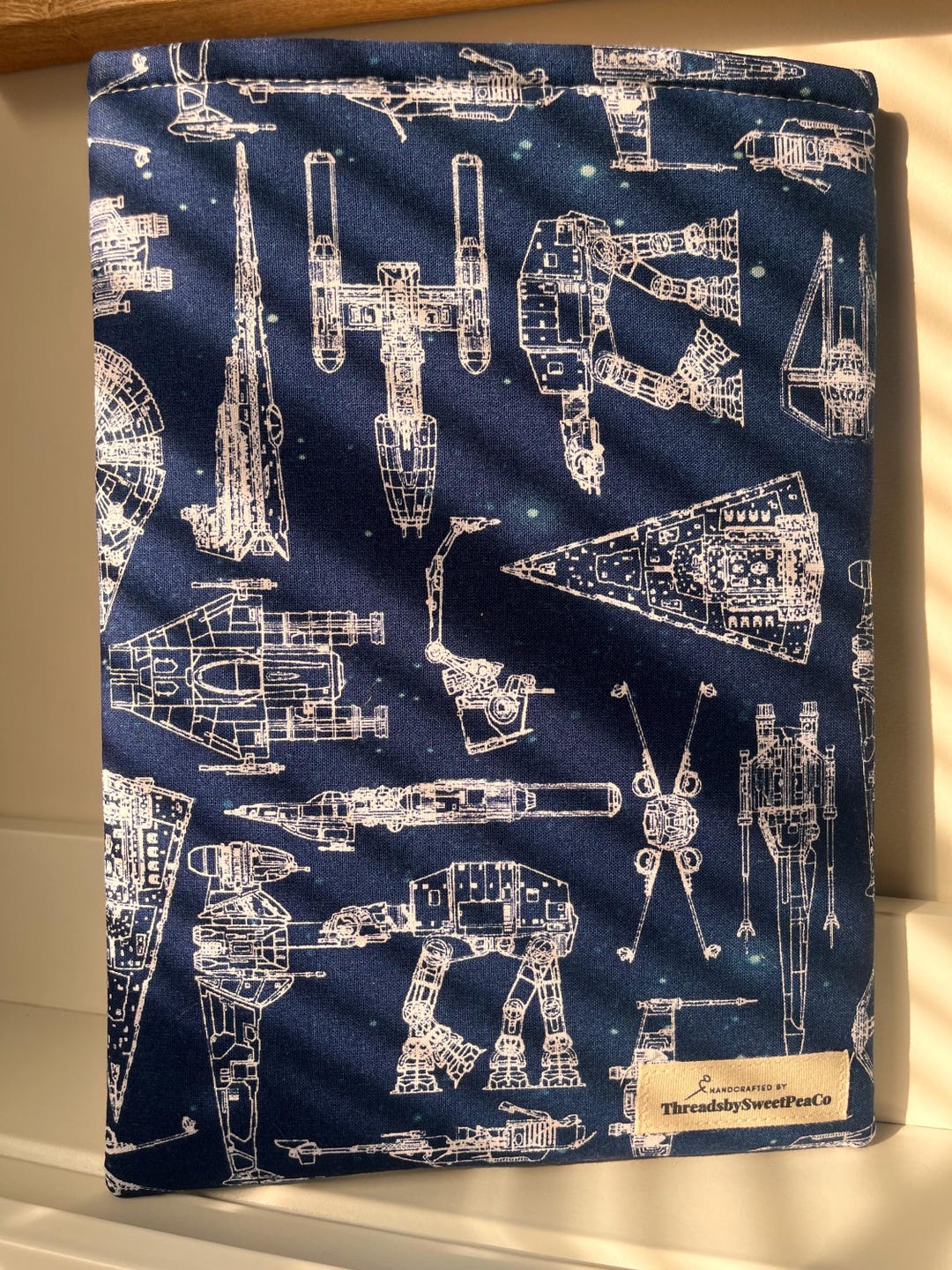 Star Wars Blueprint Book Sleeve - | Padded | Book Pouch| Bookish Gift ...