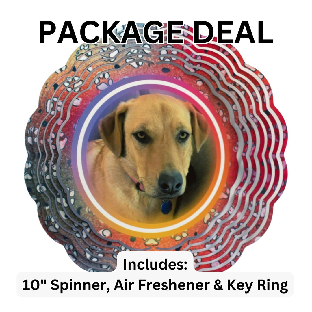 Custom Wind Spinner Gift PACKAGE, Mother, Father, Pet, Sports, Photo ...