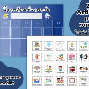 Children's Routine in French, Montessori, Positive Education, Children ...