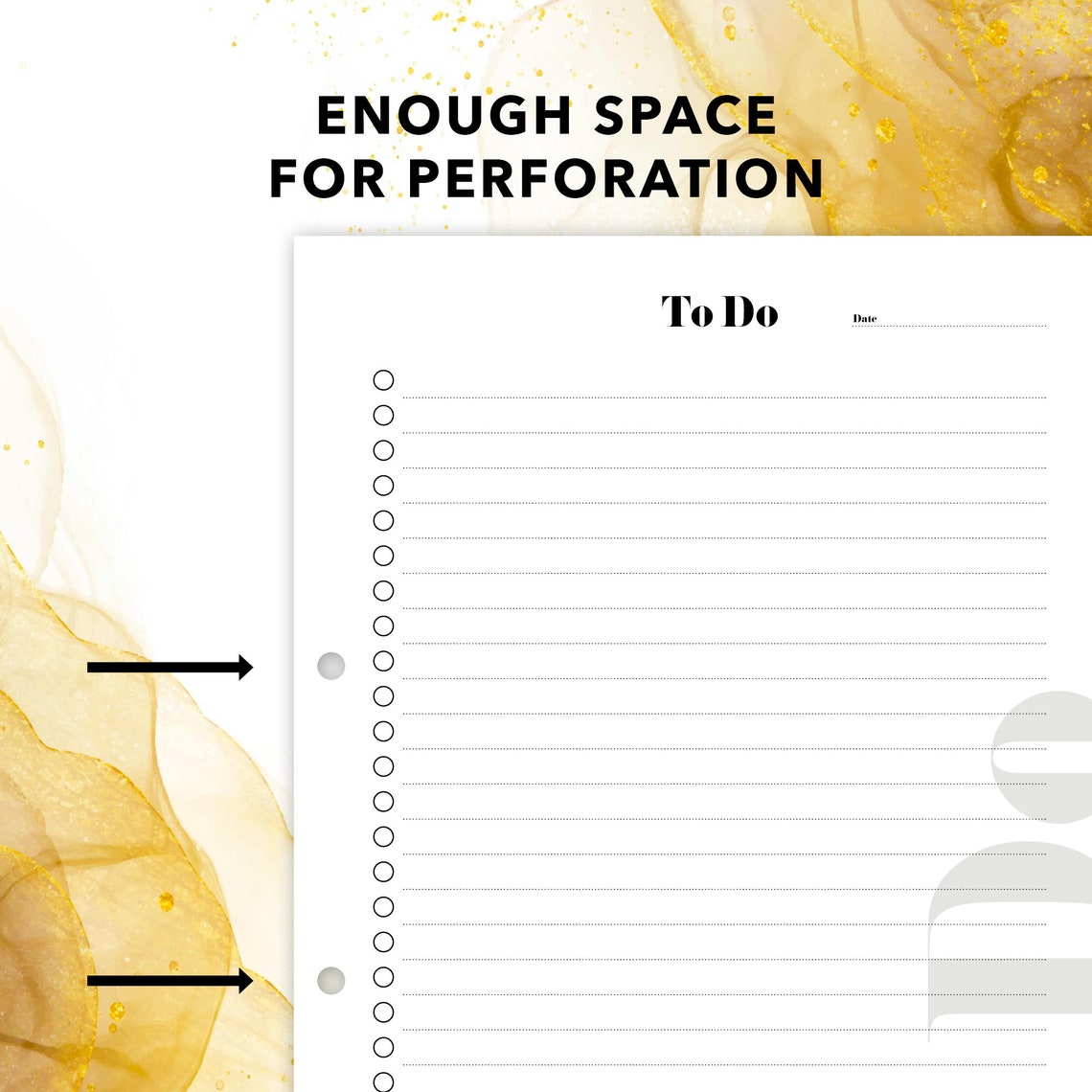 To Do List A3, A4, A5, Letter, Half Letter Printable PDF Digital ...