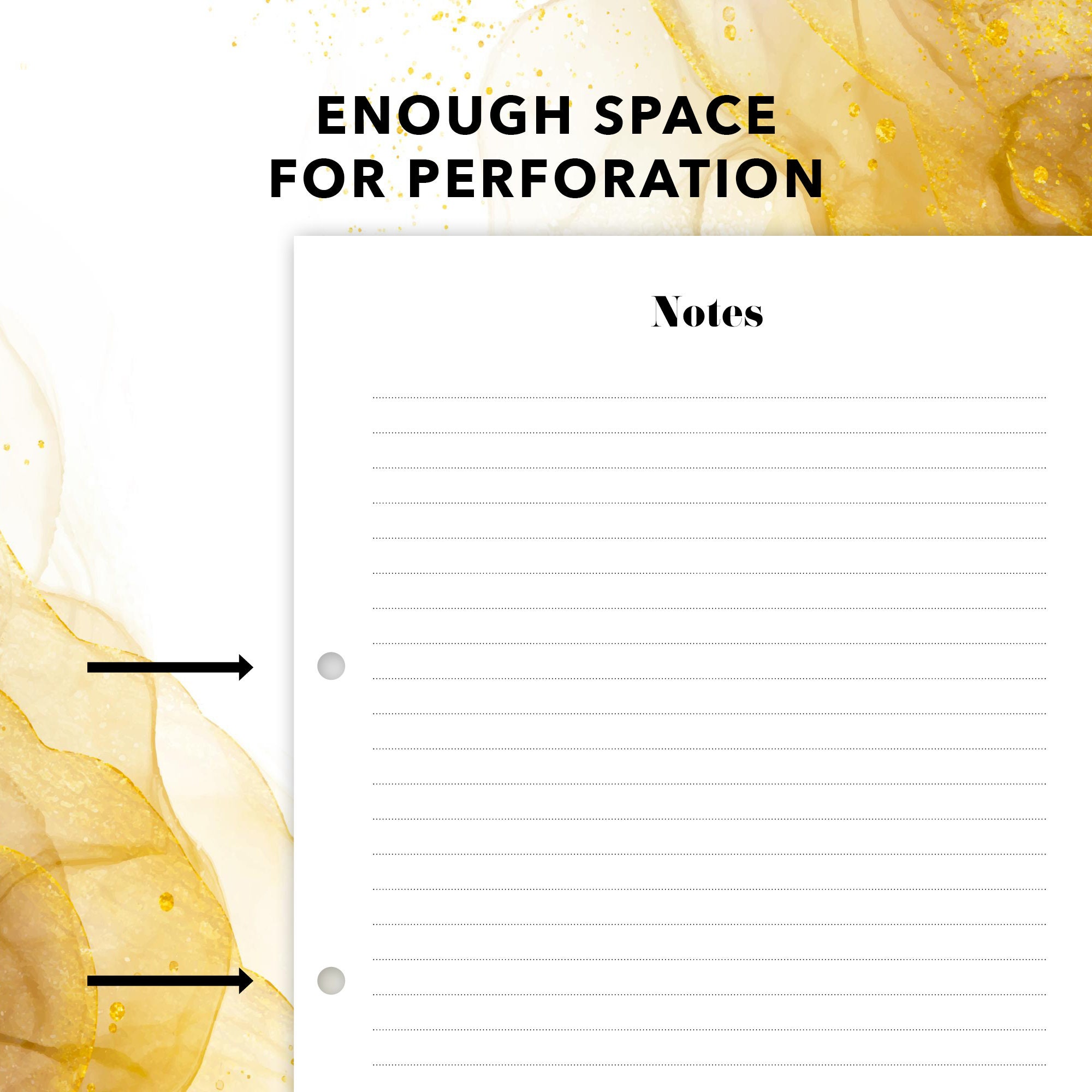 Printable Notes Pages A3, A4, A5, Letter, Half Letter Blank Notes Study ...
