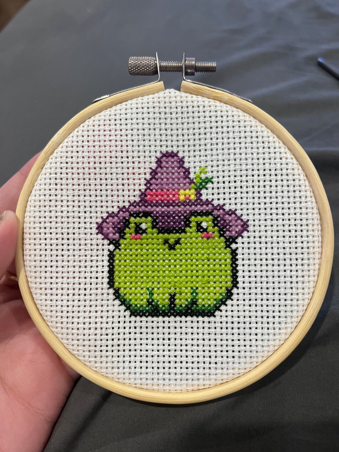 Decorative Spooky Frog Halloween Cross Stitch - Etsy