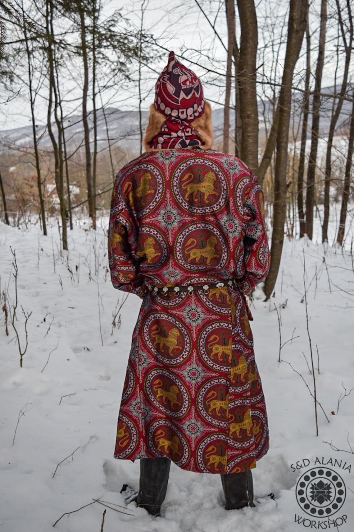 Alan, Khazar Silk Caftan From Moshchevaya Balka, Khazarian Kaganate 8th ...